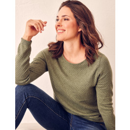Leichter Basic Pullover m. Struktur